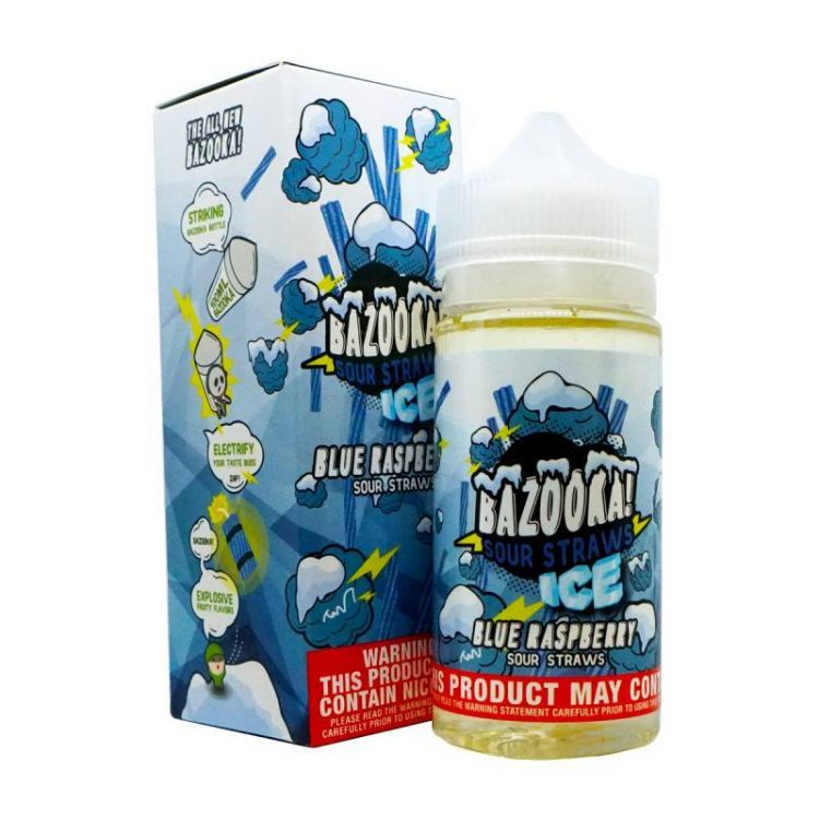 BAZOOKA VAPE E-LIQUIDS – BLUE RASPBERRY ICE NIC SALT 30ML – BIGVAPORPK